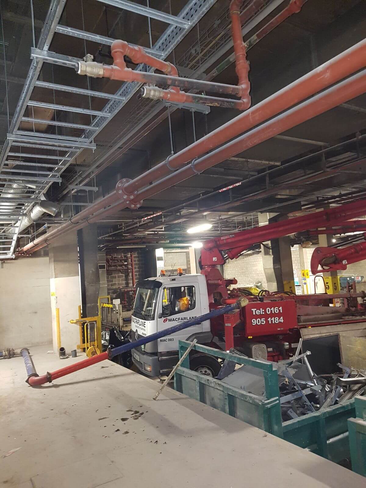 Manchester Arndale Centre -Macfarlane Concrete Pumping Ltd