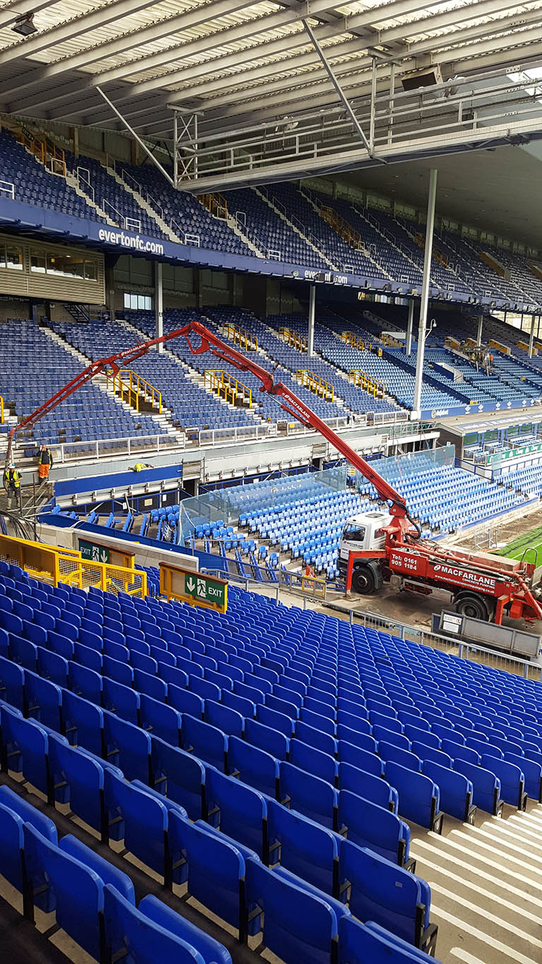 Improvement to Sports Stadium -Macfarlane Concrete Pumping Ltd