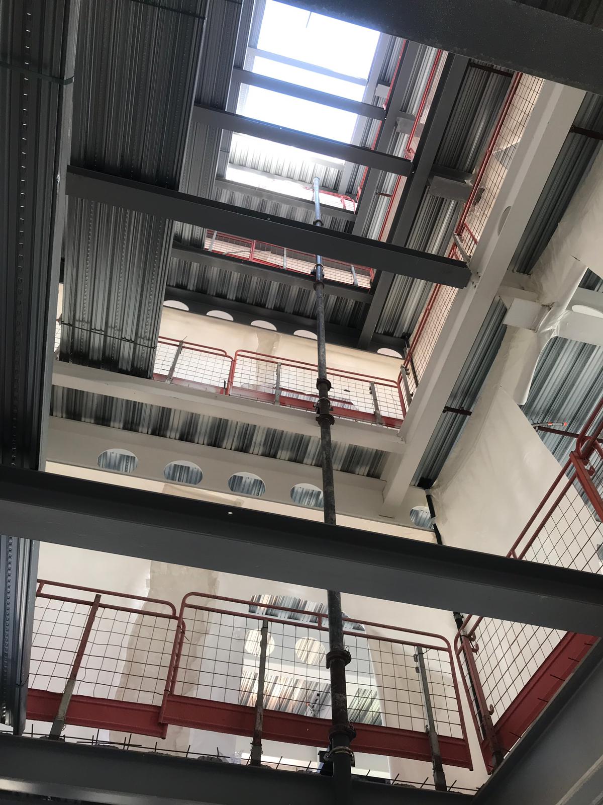 Crane infill for hi-rise project -Macfarlane Concrete Pumping Ltd