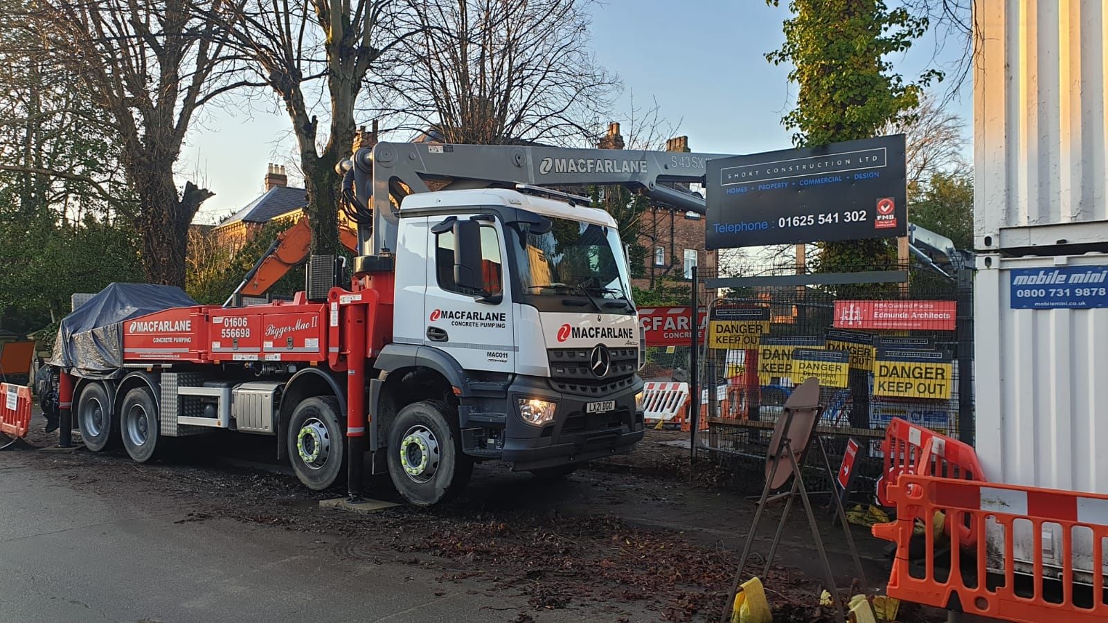 Manchester Outdoor Concrete Pour - Macfarlane Concrete Pumping ...