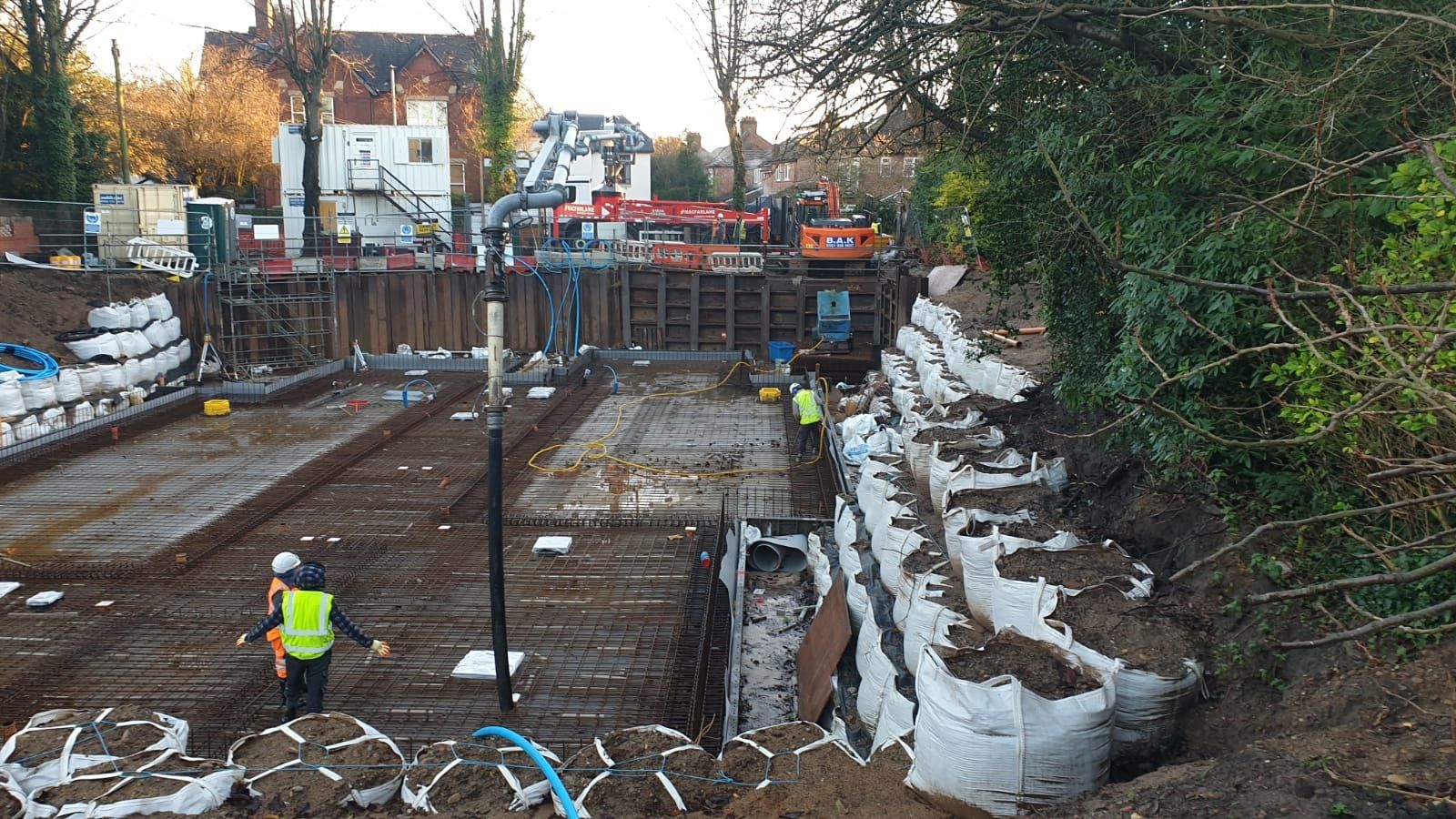 Manchester Outdoor Concrete Pour - Macfarlane Concrete Pumping ...