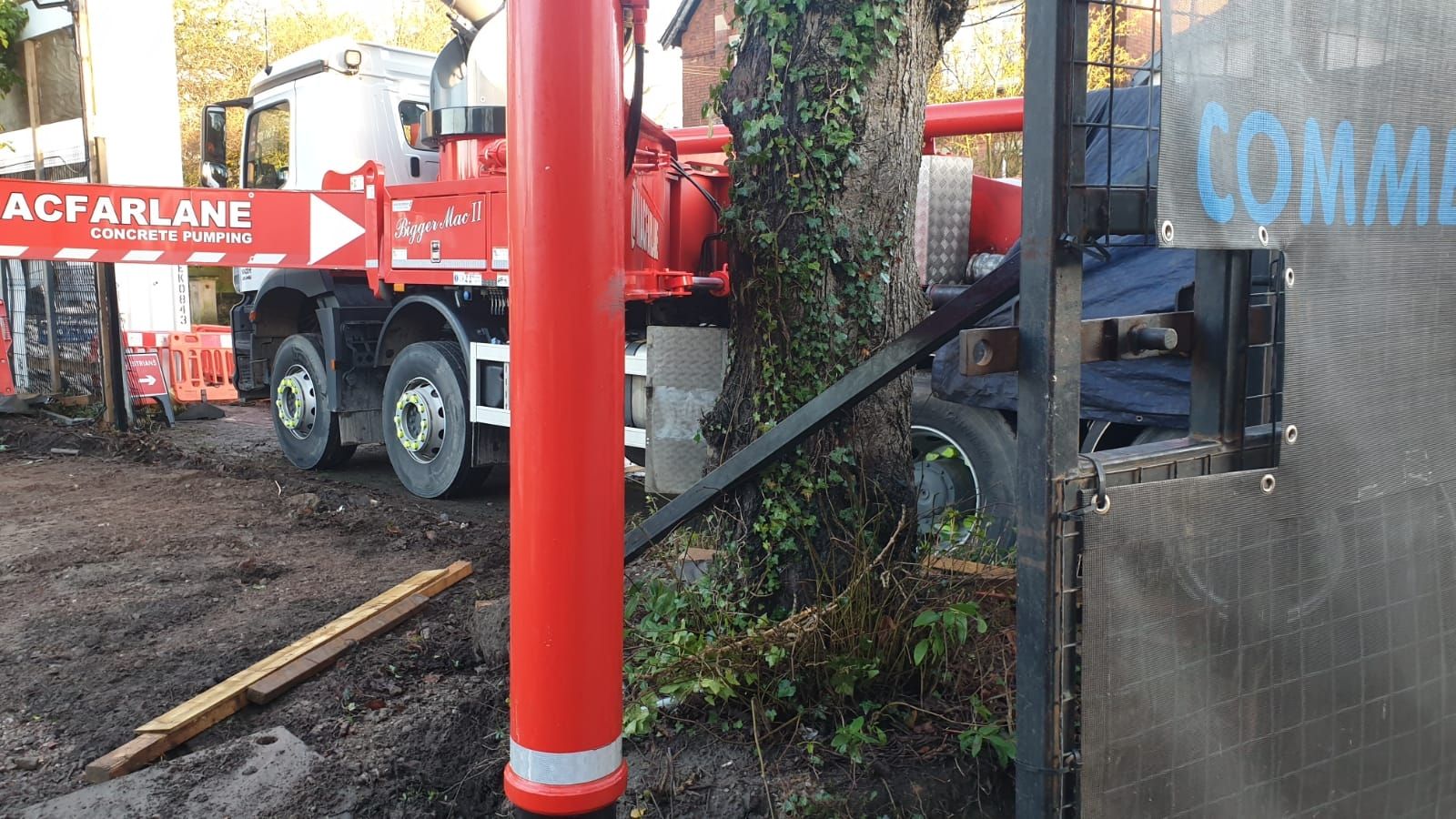 Manchester Outdoor Concrete Pour - Macfarlane Concrete Pumping ...
