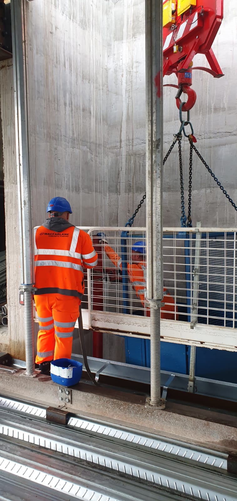 Vertical Riser Pipeline Installation - Macfarlane Concrete Pumping ...